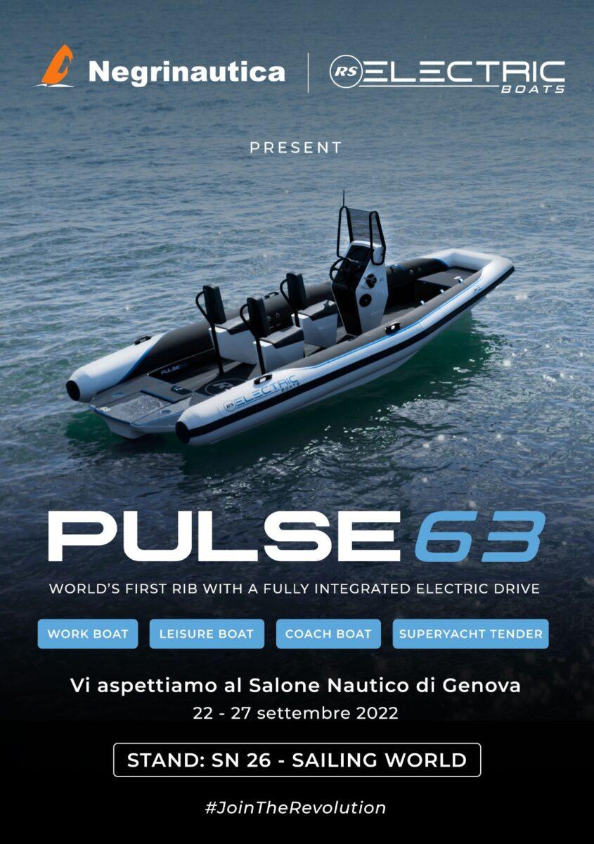 Pulse 63, in acqua il nuovo gommone elettrico